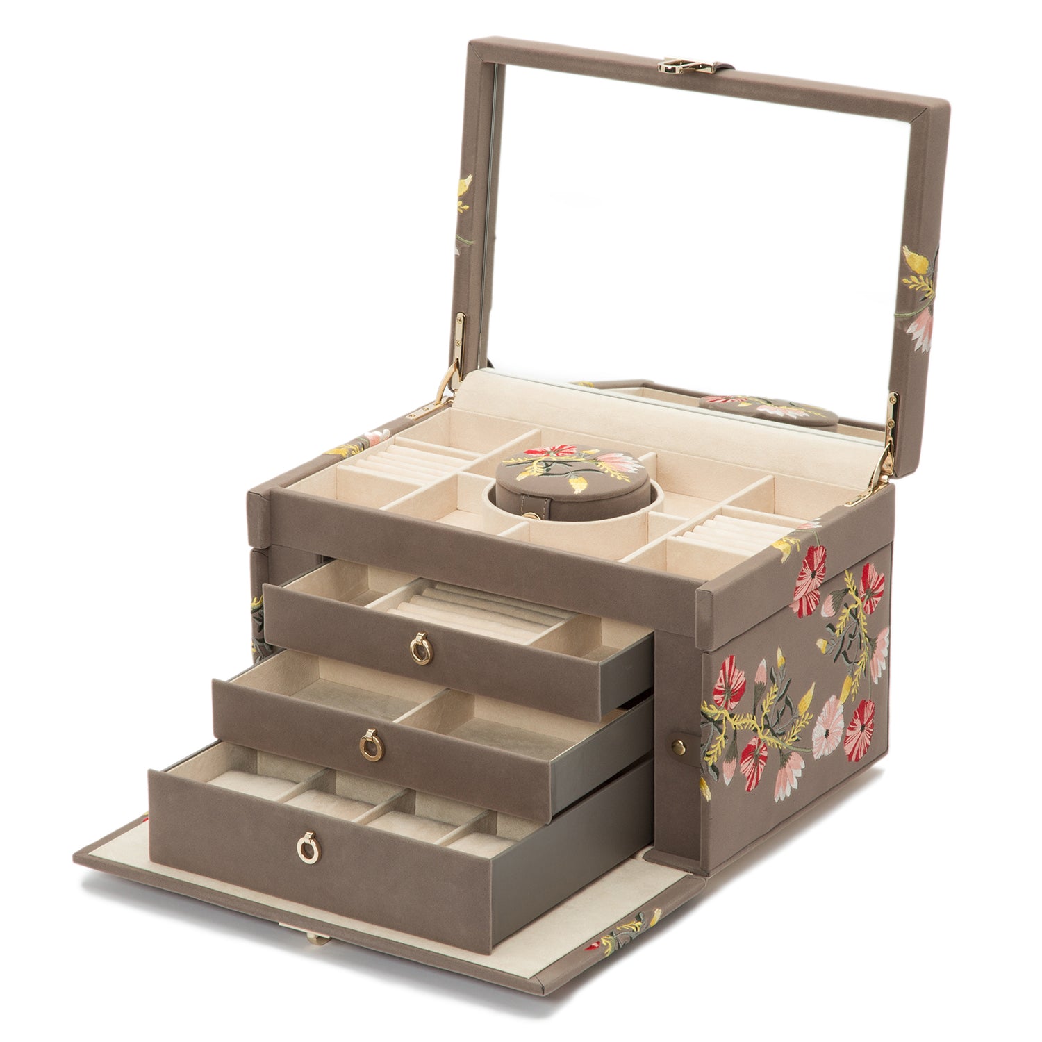 Zoe Large Jewellery Box (Mink)